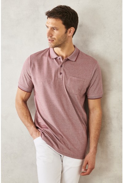 Altınyıldız Classıcs Erkek Bordo Polo Yaka Cepli Regular Fit Bol Kesim Düz Tişört Altınyıldız Classıcs Erkek Bordo Polo Yaka Cepli Regular Fit Bol Kesim Düz Tişört