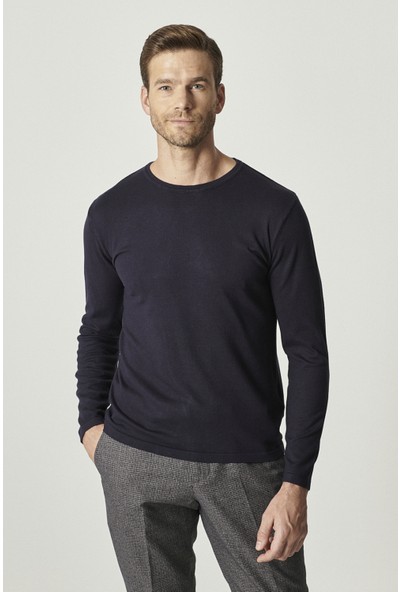 ALTINYILDIZ CLASSICS Standart Fit Bisiklet Yaka Düz Triko Kazak