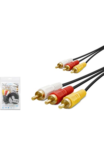 Hadron HDX1038(4592) Kablo 3rca To 3rca 1.5 mt Hadron HDX1038(4592) Kablo 3rca To 3rca 1.5 mt