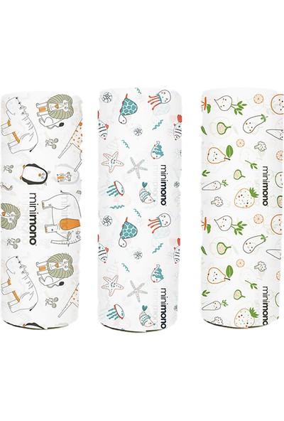 Minimono 3'lü Desenli Mama Sandalyesi Altı ve Aktivite Örtüsü-Mix Minimono 3'lü Desenli Mama Sandalyesi Altı ve Aktivite Örtüsü-Mix