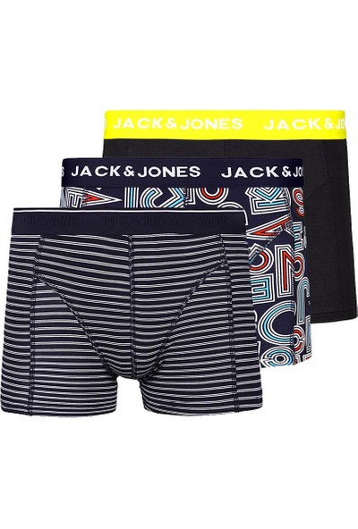 Jack & Jones 3'lü Desenli Boxer Paketi Jack & Jones 3'lü Desenli Boxer Paketi