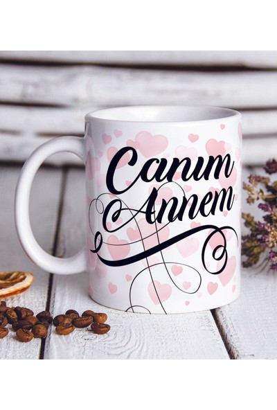 Belnido Anneler Gününe Özel Hediye Baskılı Beyaz Kupa Bardak