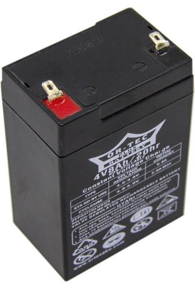 Ortec 4V 8AH Akü Bakımsız Kuru Akü Ortec 4V 8AH Akü Bakımsız Kuru Akü