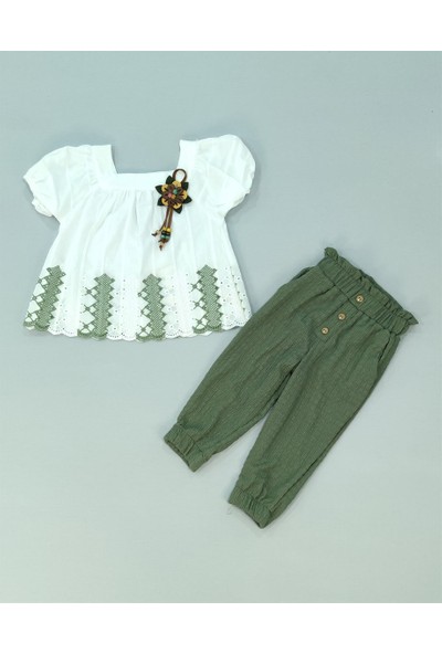 Minicombin Desenli Takım Kız 2840 2-5 Yaş Yeşil Minicombin Desenli Takım Kız 2840 2-5 Yaş Yeşil