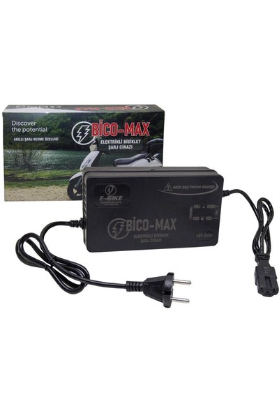 Bicomax 48V 24AH Elektrikli Bisiklet Şarj Aleti 4 Akülü Modellerle Uyumlu Bicomax 48V 24AH Elektrikli Bisiklet Şarj Aleti 4 Akülü Modellerle Uyumlu