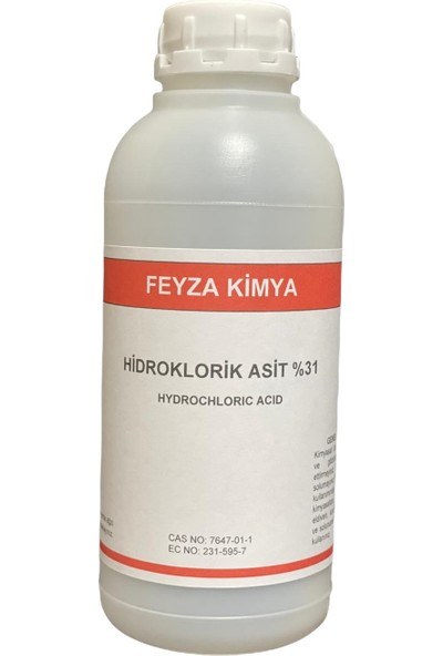 Feyza Kimya Hidroklorik Asit %31 (500 Ml)