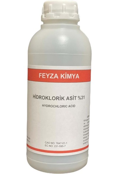 Feyza Kimya Hidroklorik Asit %31 (1 Lt)