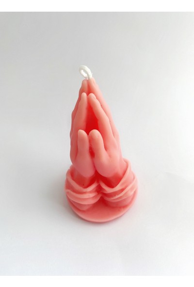 Eller Dekoratif Soya Mum / Çilek Kokulu