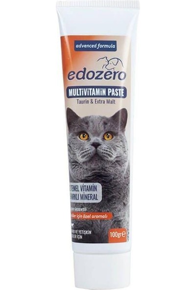 Edozero Yavru ve Yetişkin Kediler Için Multivitamin Paste 100GR Edozero Yavru ve Yetişkin Kediler Için Multivitamin Paste 100GR