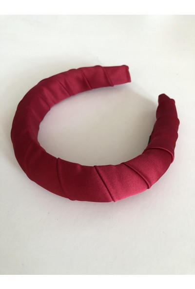 Whoknows Kırmızı Büzgülü Ipek Saten Taç Saç Bandı Kadın Whoknows Kırmızı Büzgülü Ipek Saten Taç Saç Bandı Kadın
