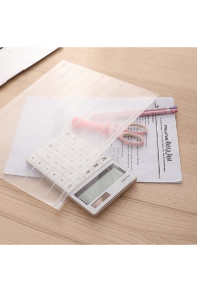 Deli Pvc A4 Fermuarlı Dosya Şeffaf 5523