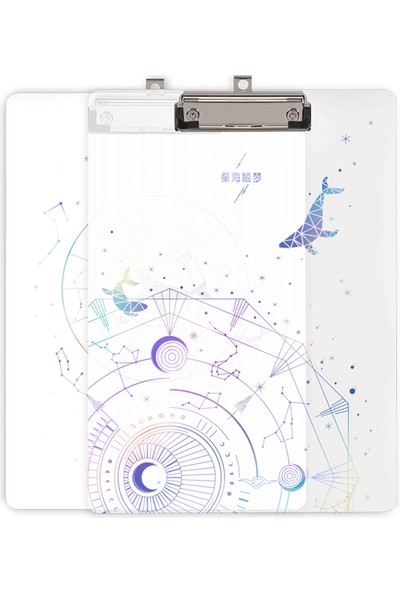 Deli Şeffaf Sekreterlik A4 Desenli 72603