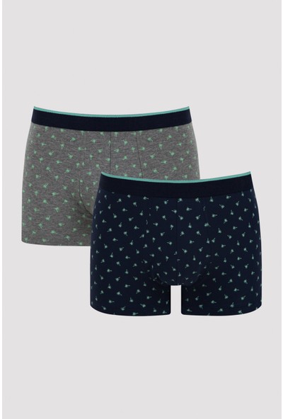Penti Pot Navy Grey 2li Mid Boxer