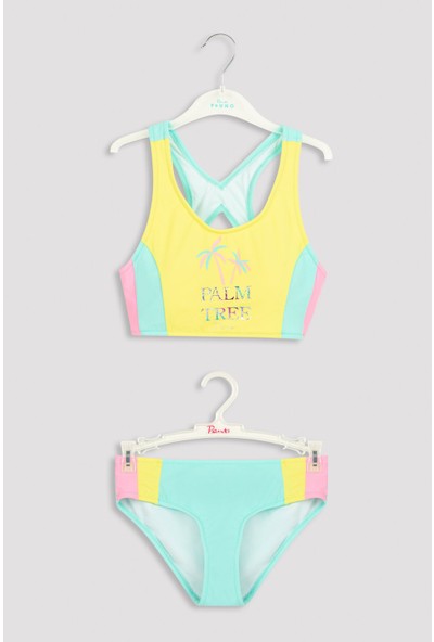 Penti Kız Çocuk Palm Halter Bikini Takımı