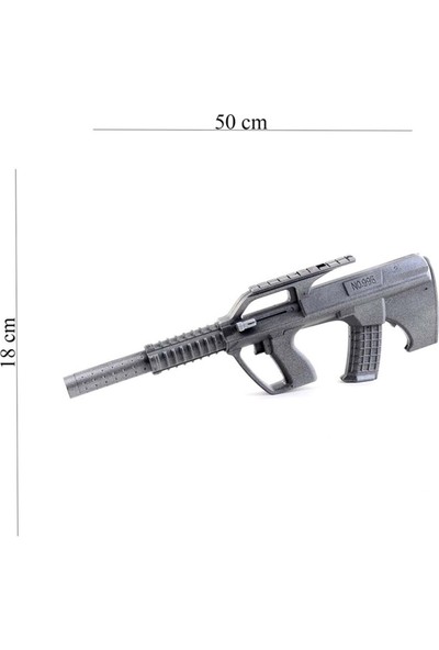 995 Metaş Poşetli Boncuklu Tüfek 50 cm (995-1)