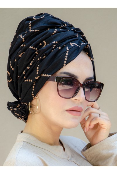 Aişe Tesettür Hazır Bone - Siyah - Aişe Tesettür