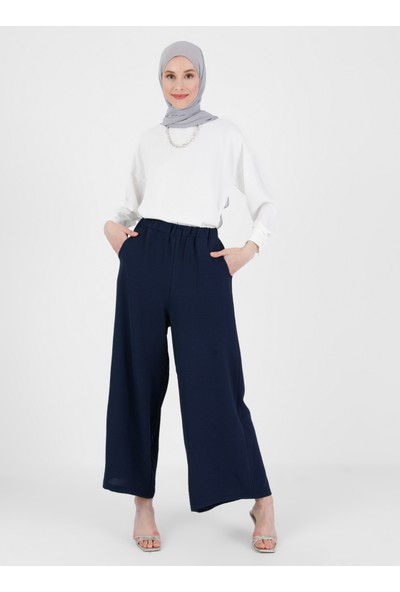 Refka Beli Lastikli Aerobin Pantolon Etek - Lacivert - Refka Woman Refka Beli Lastikli Aerobin Pantolon Etek - Lacivert - Refka Woman