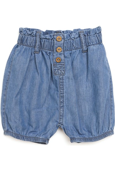 Hellobaby My Favorite Summer Kız Bebek Beli Fırfırlı Denim Şort Hellobaby My Favorite Summer Kız Bebek Beli Fırfırlı Denim Şort