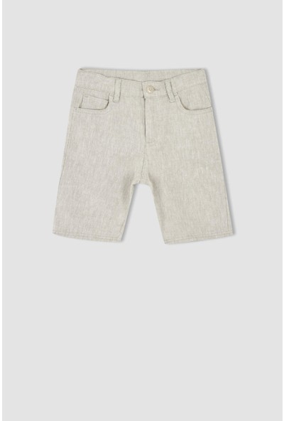 DeFacto Erkek Çocuk Keten Karışımlı BERMUDA X5491A622HS