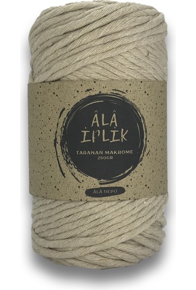 Ala Depo Taranan Makrome 5mm 250 Gram Bej Ala Depo Taranan Makrome 5mm 250 Gram Bej