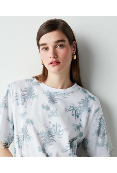 İpekyol Tül Kaplama Tişört