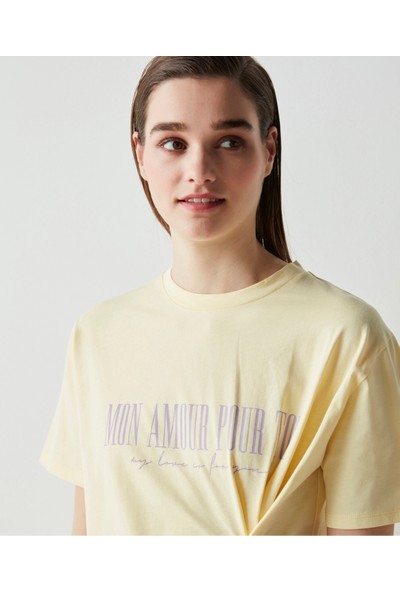 İpekyol Slogan Baskılı Tişört