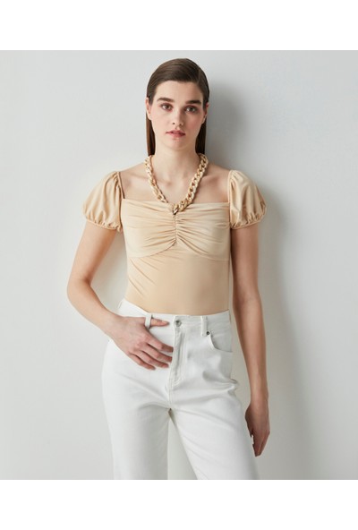 İpekyol Zincir Aksesuarlı Bluz