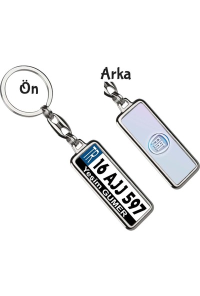 Hediye Zengini Kişiye Özel Fiat 3D Logo Tema Plaka Anahtarlık Hediye Zengini Kişiye Özel Fiat 3D Logo Tema Plaka Anahtarlık