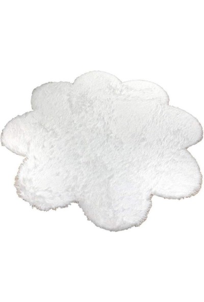 Napoli Home Yıkanabilir Tüylenmez Papatya Desen Yumuşak Post Peluş Halı Beyaz Napoli Home Yıkanabilir Tüylenmez Papatya Desen Yumuşak Post Peluş Halı Beyaz