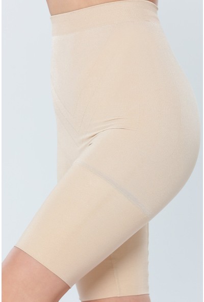 Julude Ten Kadın Silikonlu Dikişsiz Toparlayıcı Şortlu Korse