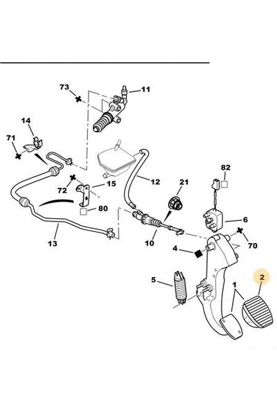 Psa Debriyaj Pedal Lastik