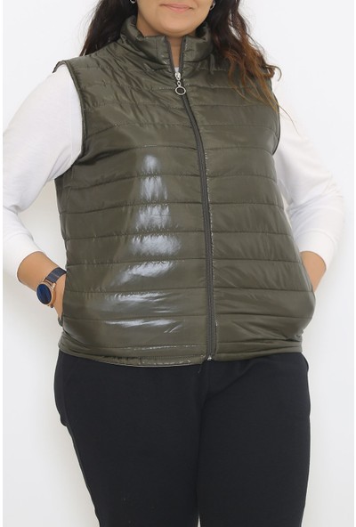 Combin Box Kapitone Yelek Haki - 8795.107.