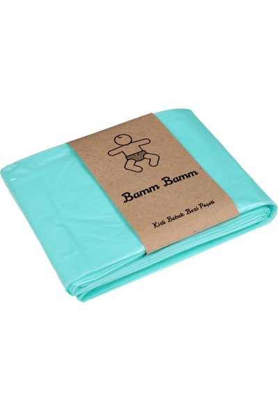 Bamm Bamm Korbell Çöp Kovaları İle Uyumlu 750 Adet Bebek Bezi Kapasiteli Çöp Poşeti