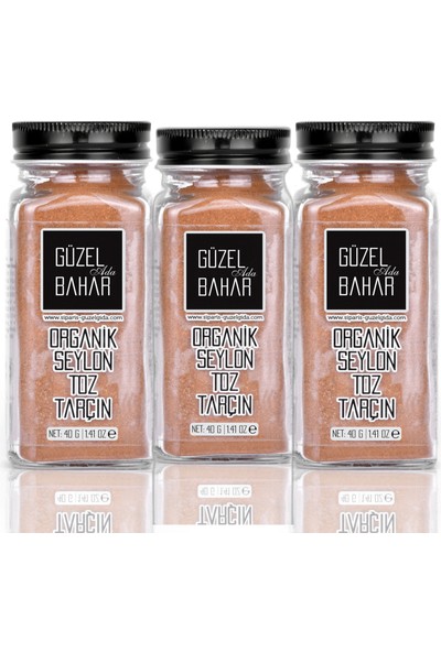 Güzel Ada Gıda Organik Seylon Toz Tarçın 40 gr