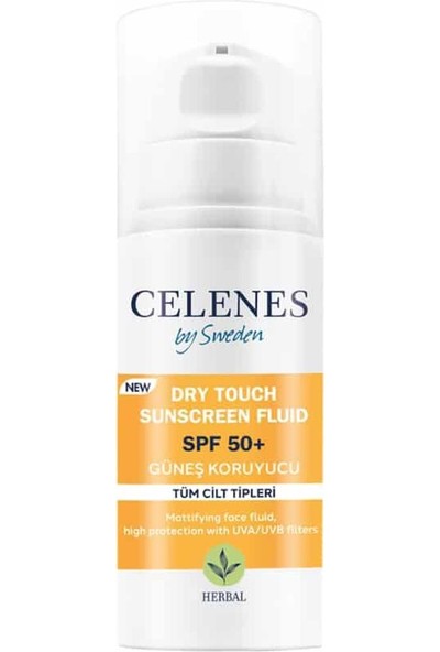 Celenes Dry Touch Güneş Koruyucu Fluid Spf 50+ 50 ml Celenes Dry Touch Güneş Koruyucu Fluid Spf 50+ 50 ml