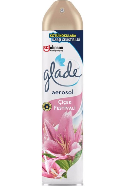 Glade Aerosol Oda Kokusu Çiçek Festivali 300 ml Glade Aerosol Oda Kokusu Çiçek Festivali 300 ml