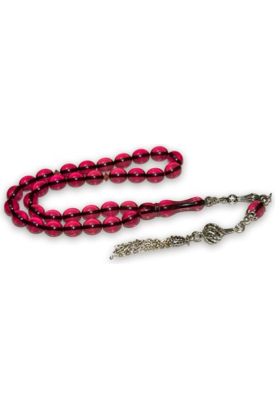 Pembe Aykırı Renk Sıkma Kehribar Tesbih Pembe Aykırı Renk Sıkma Kehribar Tesbih