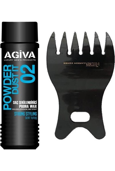 Agiva Saç Şekillendirici Pudra 02 Tarak Seti 2142 Agiva Saç Şekillendirici Pudra 02 Tarak Seti 2142
