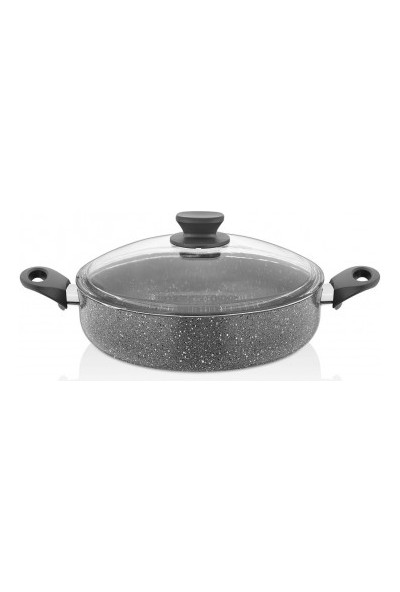 Lines Granit Tencere Basık 26 cm Gri Lines Granit Tencere Basık 26 cm Gri