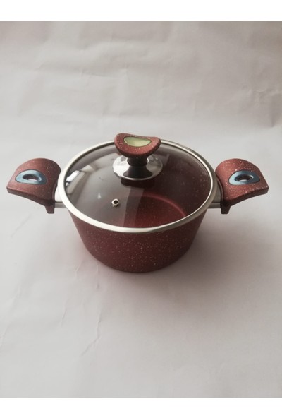 Lines Granit Tencere 20 cm Kırmızı Derin Lines Granit Tencere 20 cm Kırmızı Derin