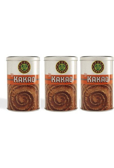 Kahve Dünyası Kakao Tozu 250 gr x 3 Teneke Kutu Kahve Dünyası Kakao Tozu 250 gr x 3 Teneke Kutu