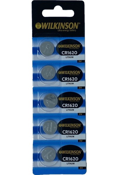 Wılkınson 1620 3V Lityum Düğme Pil 5'li Paket Wılkınson 1620 3V Lityum Düğme Pil 5'li Paket