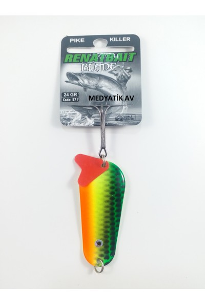 Renat Medyatik Av - Renat Blade Turna Kaşık 24 gr / 7 cm No:3 Renat Medyatik Av - Renat Blade Turna Kaşık 24 gr / 7 cm No:3