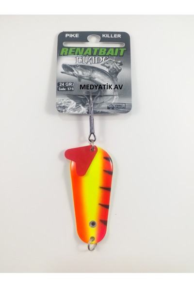 Renat Medyatik Av - Renat Blade Turna Kaşık 24 gr / 7 cm No:5 Renat Medyatik Av - Renat Blade Turna Kaşık 24 gr / 7 cm No:5