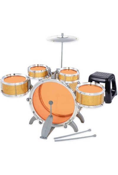 Sunman 1080080 Sunman Eccho, Davul Set - Jazz Drum / 5 Adet Davul, Zil ve Tabure / +3 Yaş