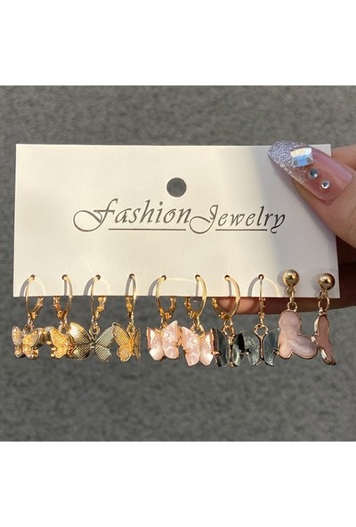 Punk Leopar Akrilik Reçine Çember Küpe Kadınlar Trendy Altın Kelebek Inci Daire Küpeler Için Set Takı (Yurt Dışından) Punk Leopar Akrilik Reçine Çember Küpe Kadınlar Trendy Altın Kelebek Inci Daire Küpeler Için Set Takı (Yurt Dışından)