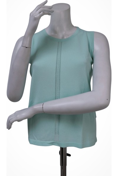 Sanfa San&fa Triko Bluz 122516 - Mint Yeşili