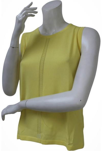 Sanfa San&fa Triko Bluz 122516 - Sarı