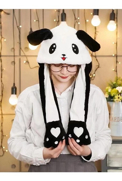 Hd Marketim Kulakları Hareketli Işıklı Sevimli Panda Uzun Kulak Şapka Saç Aksesuar Hd Marketim Kulakları Hareketli Işıklı Sevimli Panda Uzun Kulak Şapka Saç Aksesuar