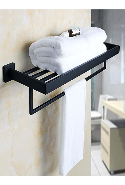 Turuncu Havluluk Metal Banyo Rafı Turuncu Havluluk Metal Banyo Rafı